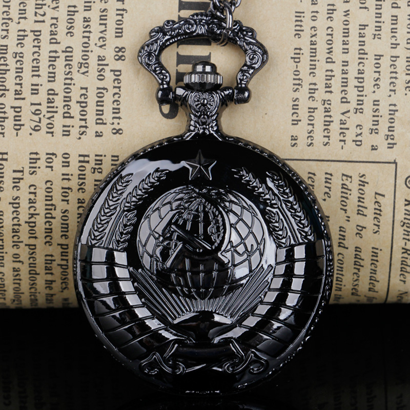 【Innovative design】Communism Badges Pocket Watch Necklace Vintage Chain ...