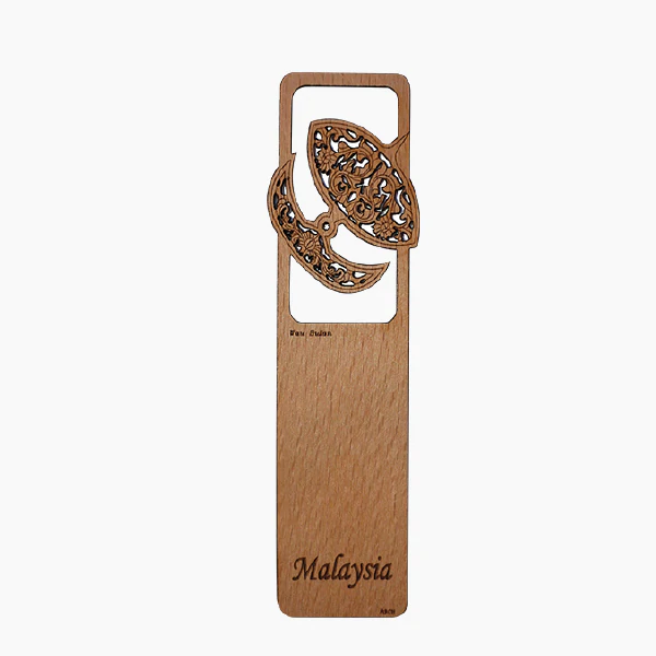 Wood Veneer Bookmarks - Traditional Wau Bulan by ARCH | Lazada