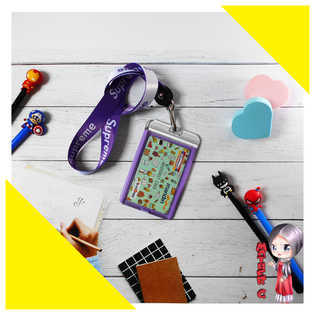 Name Tag ID Card Holder SUPREME / Gantungan Kartu Nama / Tali ID Card ...
