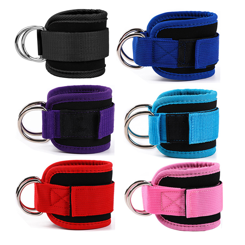 Cable Ankle Straps Double D-Ring Ankle Cuffs For Gym Workouts Glutes ...