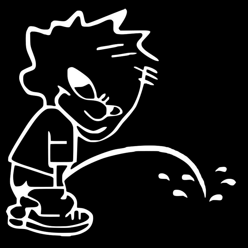 【Hottest Trends】15.5cm*15.5cm Fun Peeing Boy Decal Car Window Sticker ...