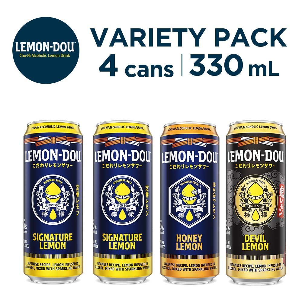 Lemon-Dou Chu-hi Variety 330ml - Pack of 4 | Lazada PH
