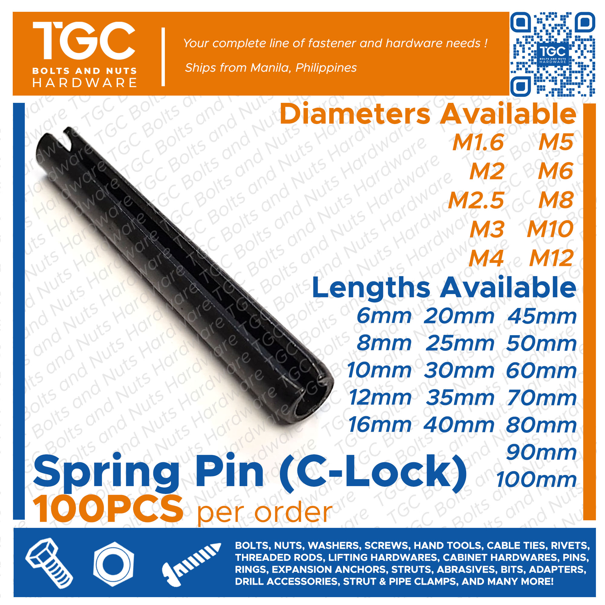 TGC 10PCS Hollow Pin 1.6 / 2 / 2.5 / 3 / 3.5 / 4 / 4.5 / 5 / 6 / 8 / 10 ...