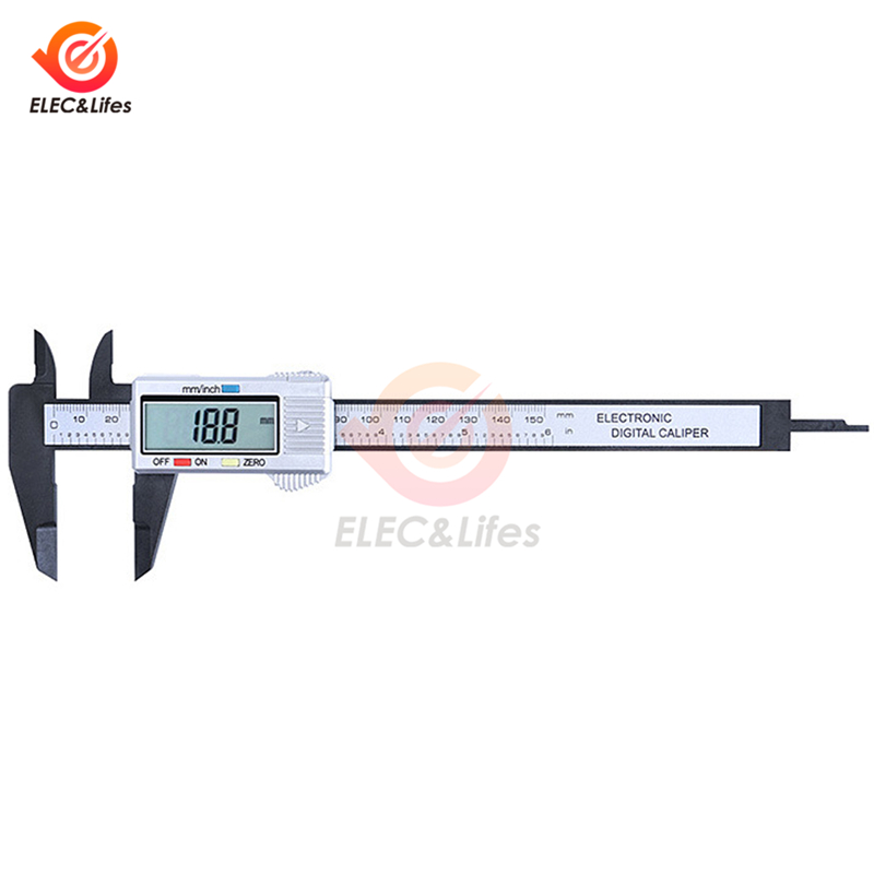 【Top-Rated Product】0-150mm 6 inch Carbon fiber Electronic Digital ...
