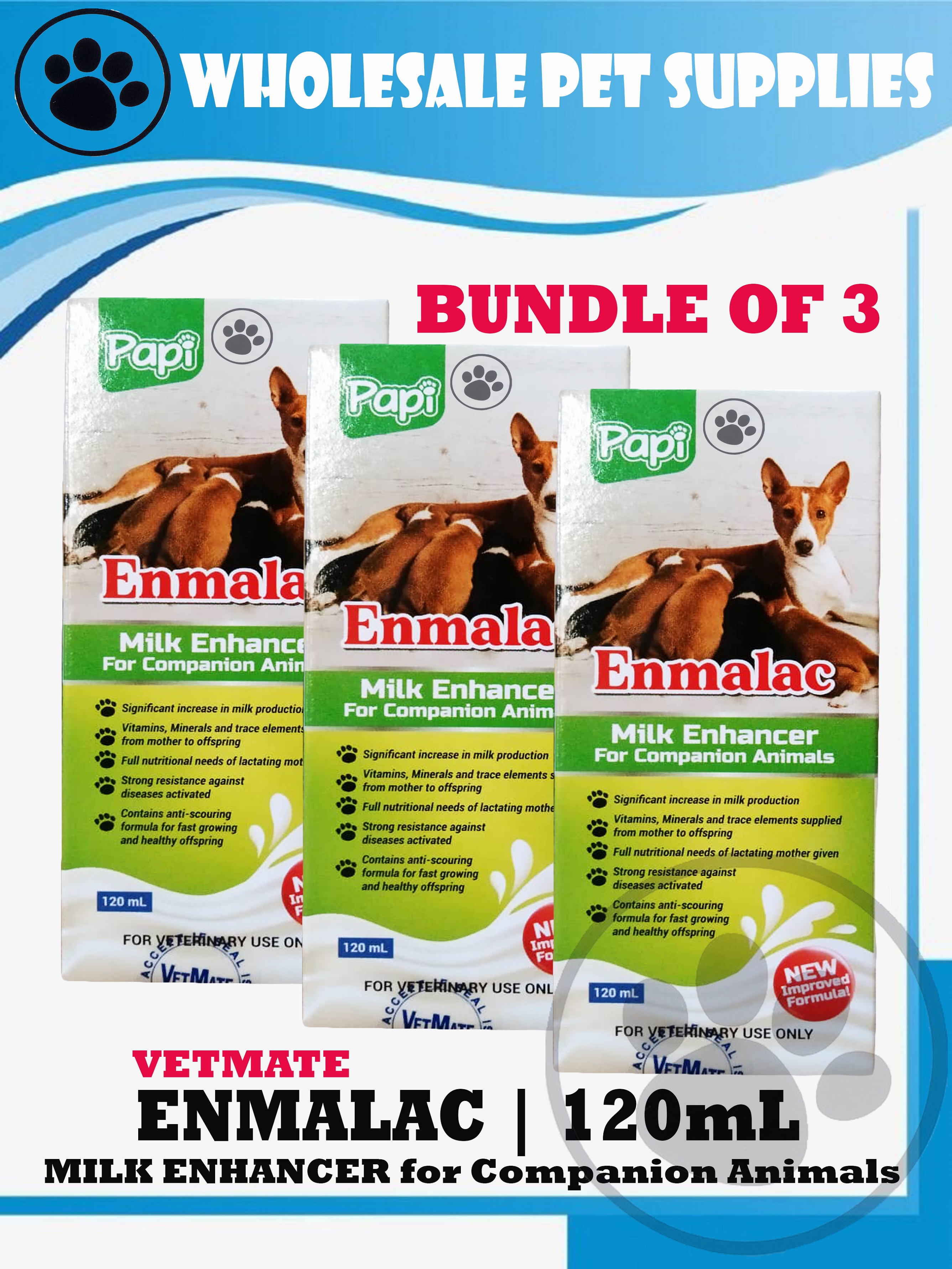 ENMALAC Milk Enhancer for Companion Animals (BUNDLE OF 3pcs) | Lazada PH