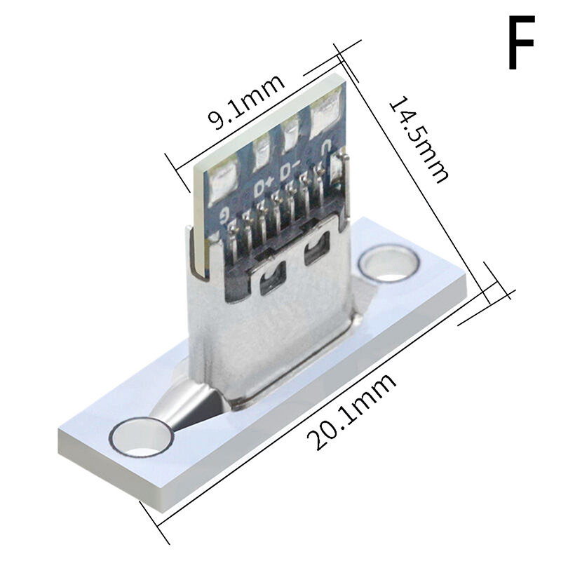 USB 3.1 Type C Socket With Screw Fixing Plate Type-C USB Jack 3.1 Type ...
