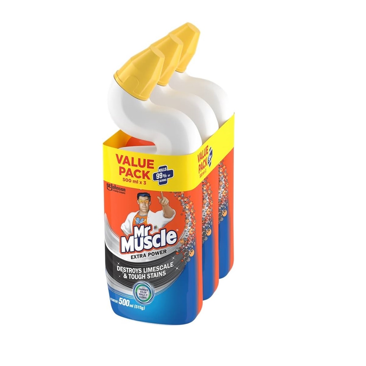 Mr Muscle Toilet Cleaner - Extra Power (500ml x 3) - TRIOPACK | Lazada ...