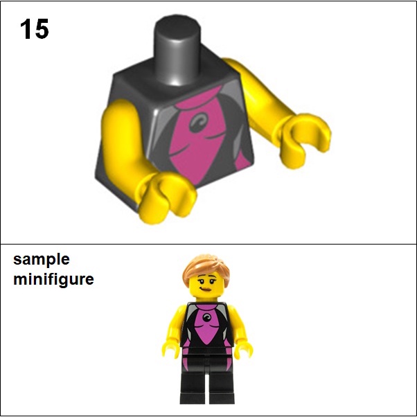 COD Lego Minifig Body Part 973 - Female Torso | Lazada PH