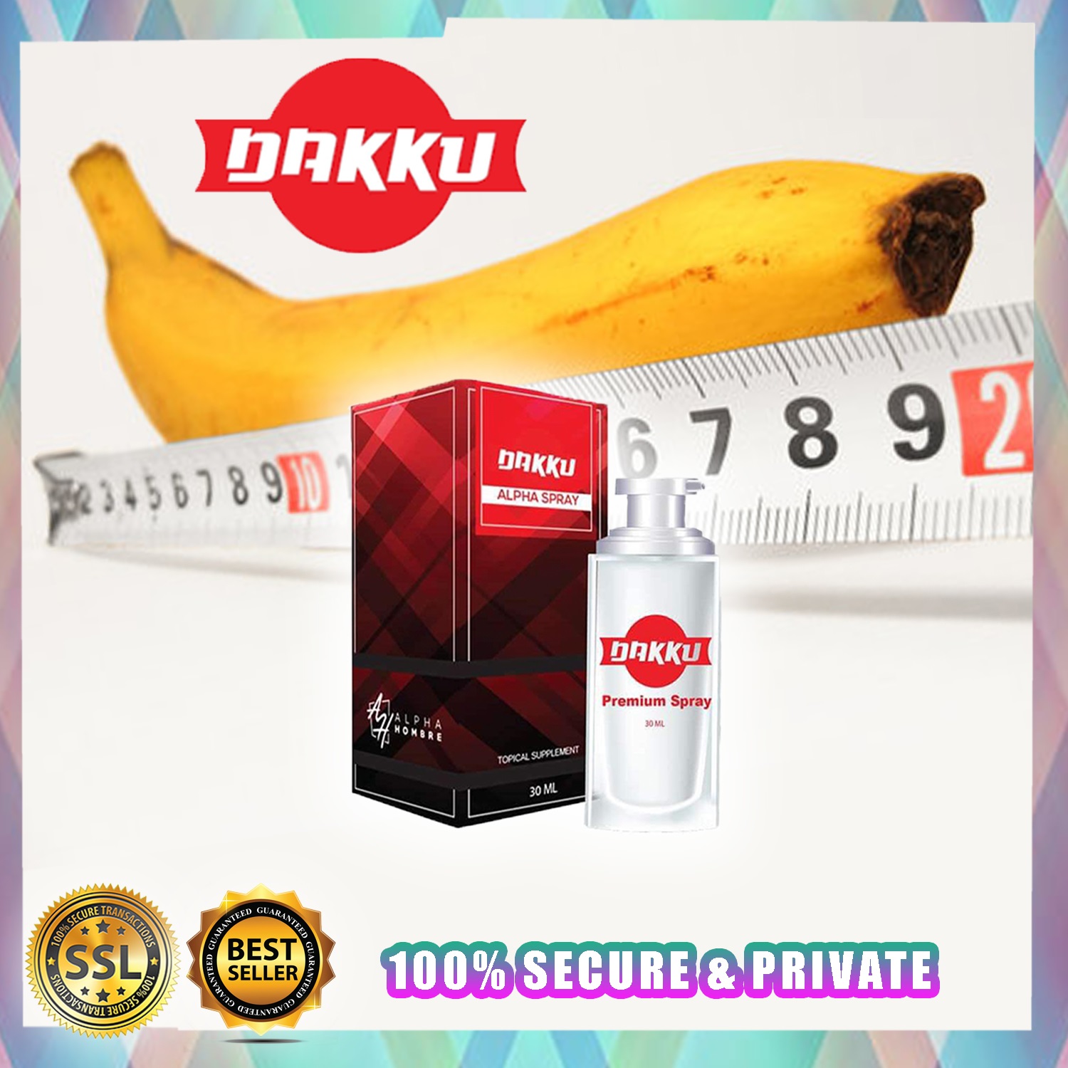 DAKKU Authentic Premium Spray tutoy enlarger improver, tutoy gel male organ enlarger sexwall ...