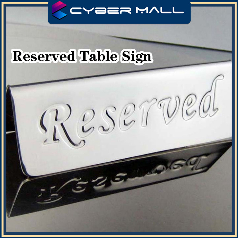 12*4*3.5cm Stainless Steel Reserved Table Sign High-end Seiko Reserved ...