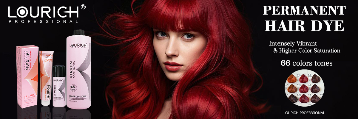 Lourich Professional Keratin Complex Hair Dye Color Cream - 4.18 Deep ...