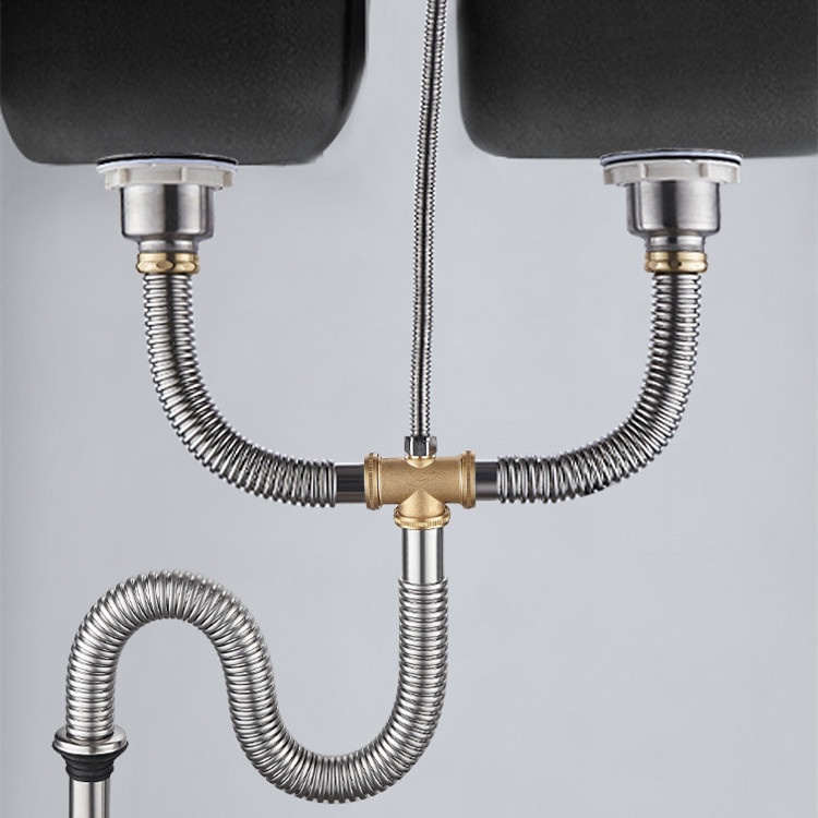 304 stainless steel kitchen sink double sink drainer Y-type dual ...