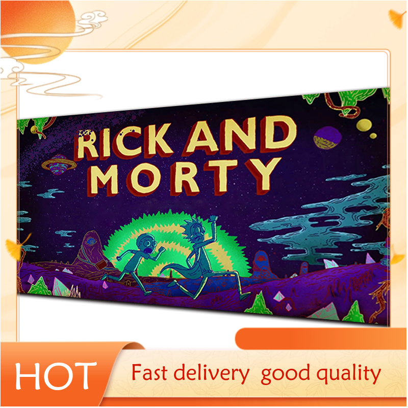 Trippy R-Ricks Art M-Morts Anime Mousepad girl pad Keyboards Mat Rubber ...