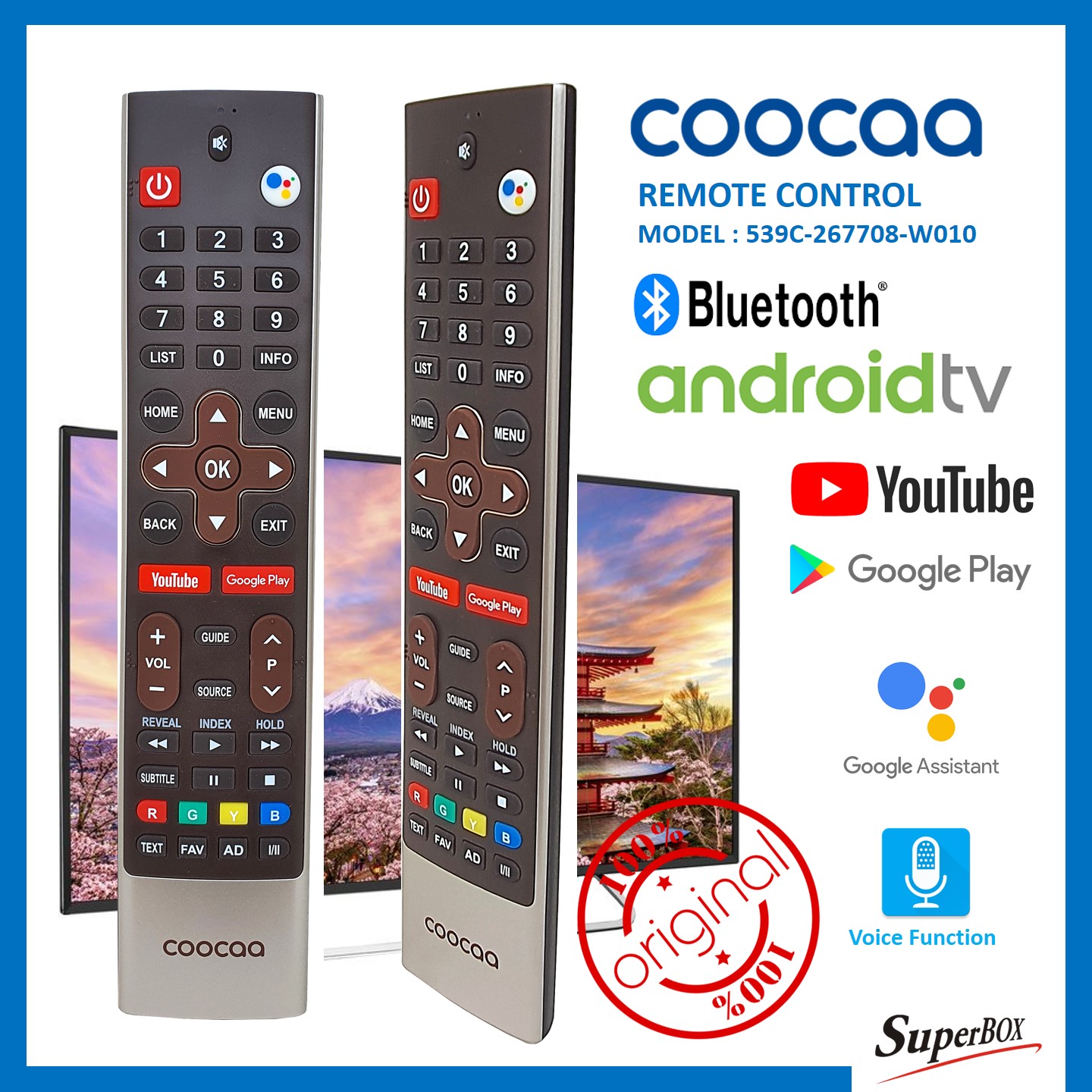 **Original** Coocaa 539C-267708-W010 Youtube Google Player Voice ...