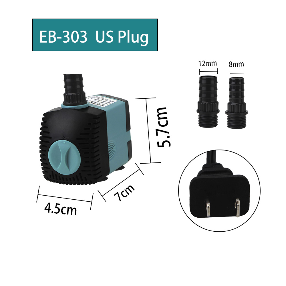 【Limited Time Only】 Submersible Water Pump EU/ Plug Aquarium Pump 3/10 ...