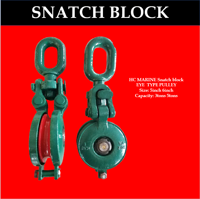 Toyu Eye Hook Pulley Oval Eye Snatch Block Single Sheave With Eye ...