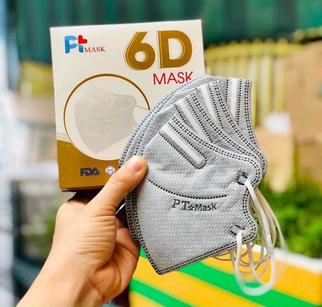 PT-MASK หน้ากากอนามัย 6D สินค้ายกหลัง 1 ลังมี 52 กล่อง รุ่นใหม่ล่าสุด ...