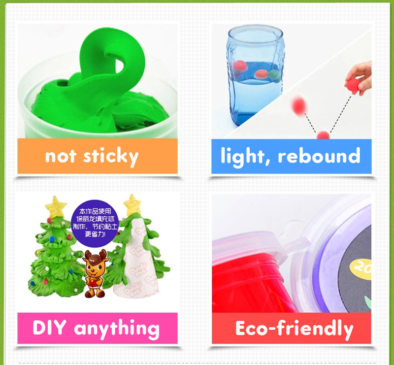 【GlobalTrendz】Slime Fluffy Play Dough Light Polymer Air Clay Plasticine ...