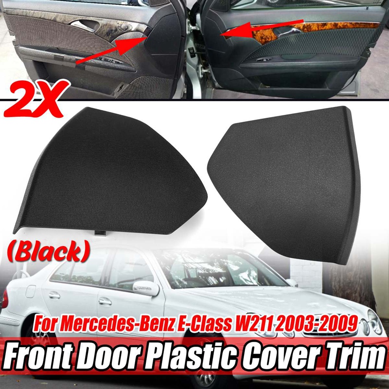 Black W211 Car Front Door Plastic Cover Trim Shell for Mercedes Benz E ...