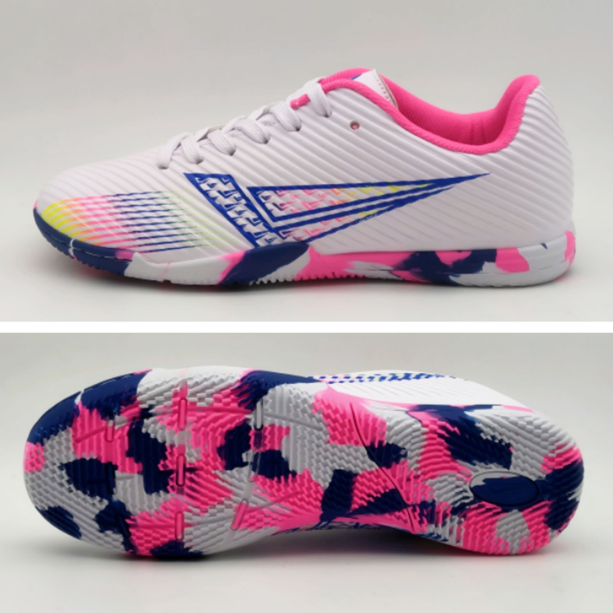 New Arrival (WINGZลิขสิทธิ์)ไซส์ 33-45 รองเท้าฟุตซอล หนังอัดลอน พื้นลายคาโม่ เดินด้ายเย็บหัว ...