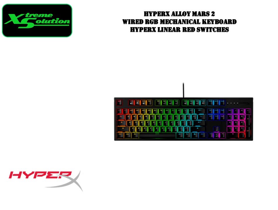 HyperX Mars 2 - Wired RGB Gaming Mechanical Keyboard | HyperX Linear ...