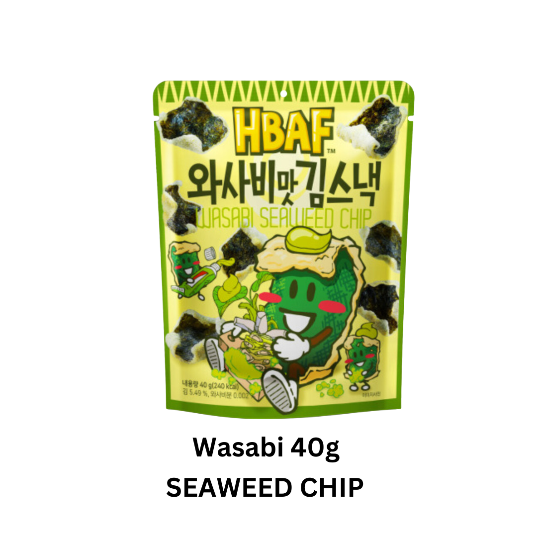 [SG Stock] HBAF Seaweed Chip 40g Honey Butter / Wasabi / Garlic Bread ...