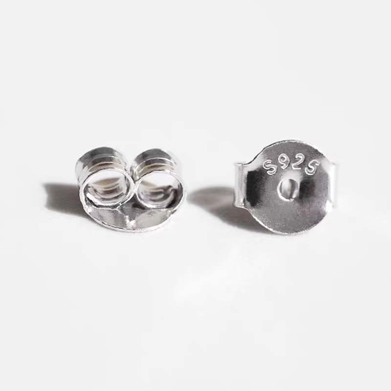 Genuine Real Pure Solid 925 Sterling Silver Earring Stopper Safety ...