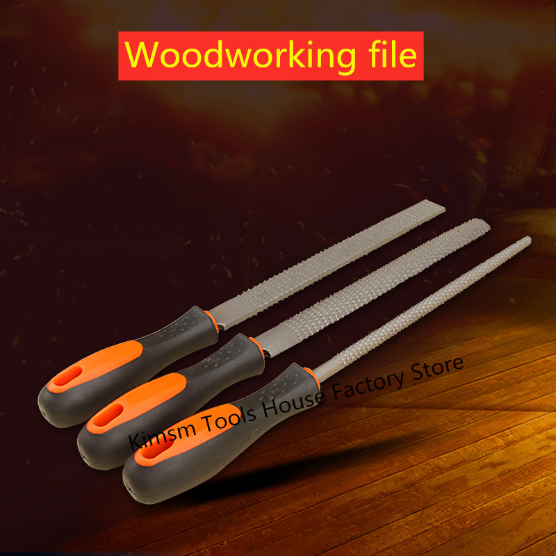 8 Inch Wood Rasp Files Set Coarse-Teeth Fine-Teeth Round Half-Round ...