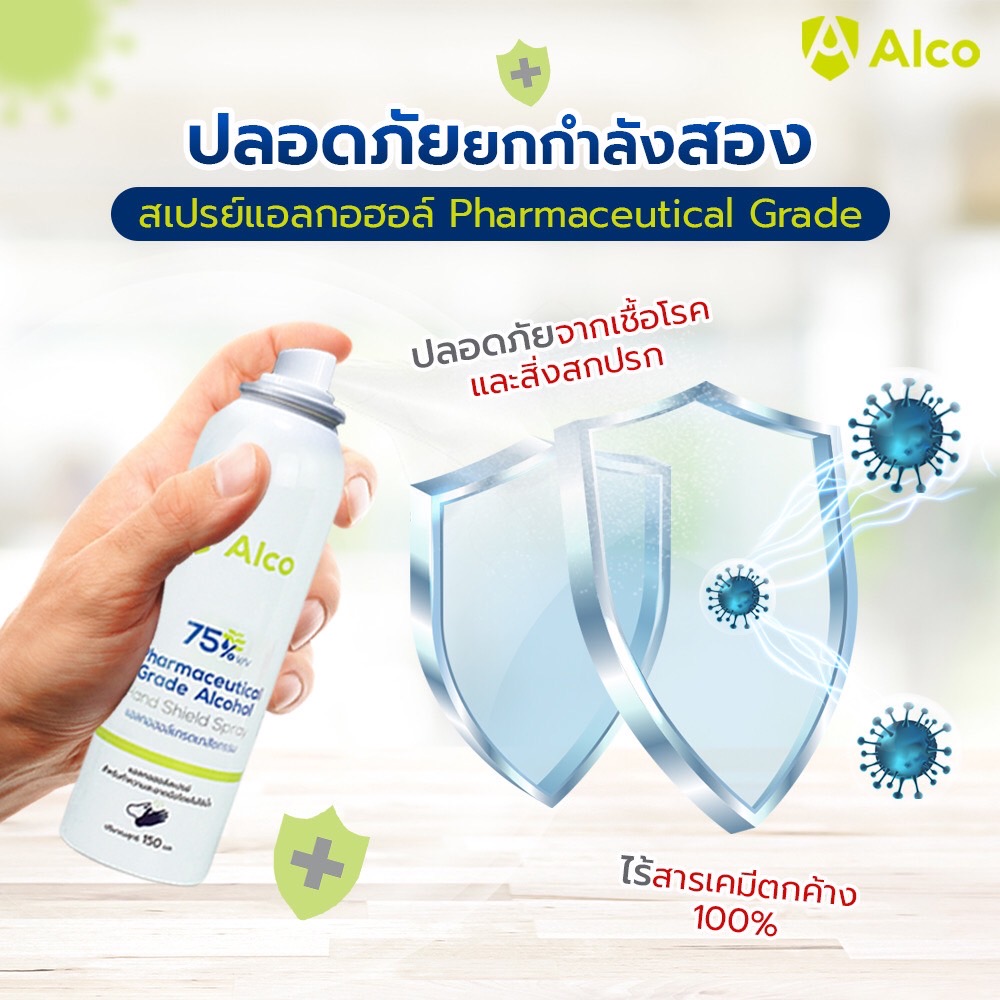 ใหม่ Alco Hand Shield Solution PLUS 60ml สูตรใหม่ 80 ( 1ลัง 24 ขวด ...