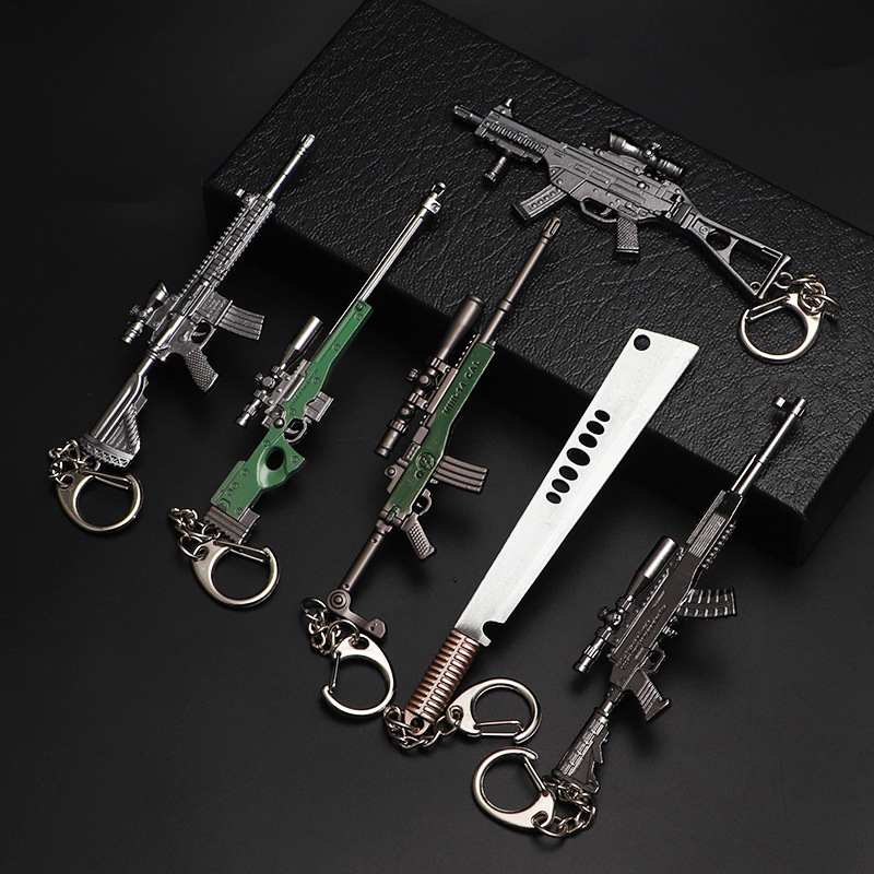 PUBG Keychain Playerunknowns Battlegrounds Keychain M24 AWM M4A1 AKM ...
