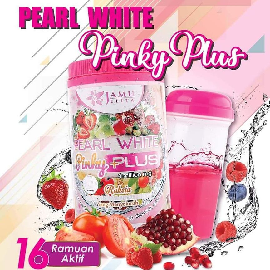 Drinking Pearl White Pinky Plus ppwp Jamu Jelita Woman Whitening Collagen Powder | Daraz.lk
