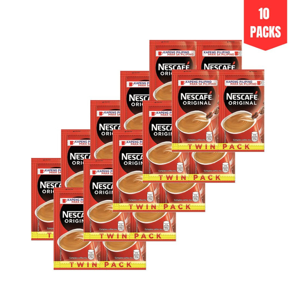 NESCAFE Original 3in1 Coffee Twin Pack 52g Pack of 10 | Lazada PH