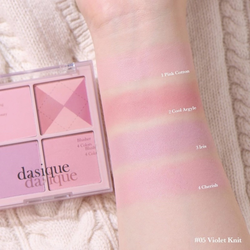 (แท้พร้อมส่ง) DASIQUE KNIT COLLECTION EYESHADOW BLUSH - ARAYAWU ...
