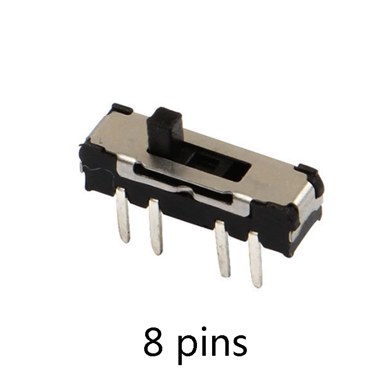 【TrendGlobe】10pcs 8 Pin Mini Slide Switch 3Position Micro Slide Toggle ...