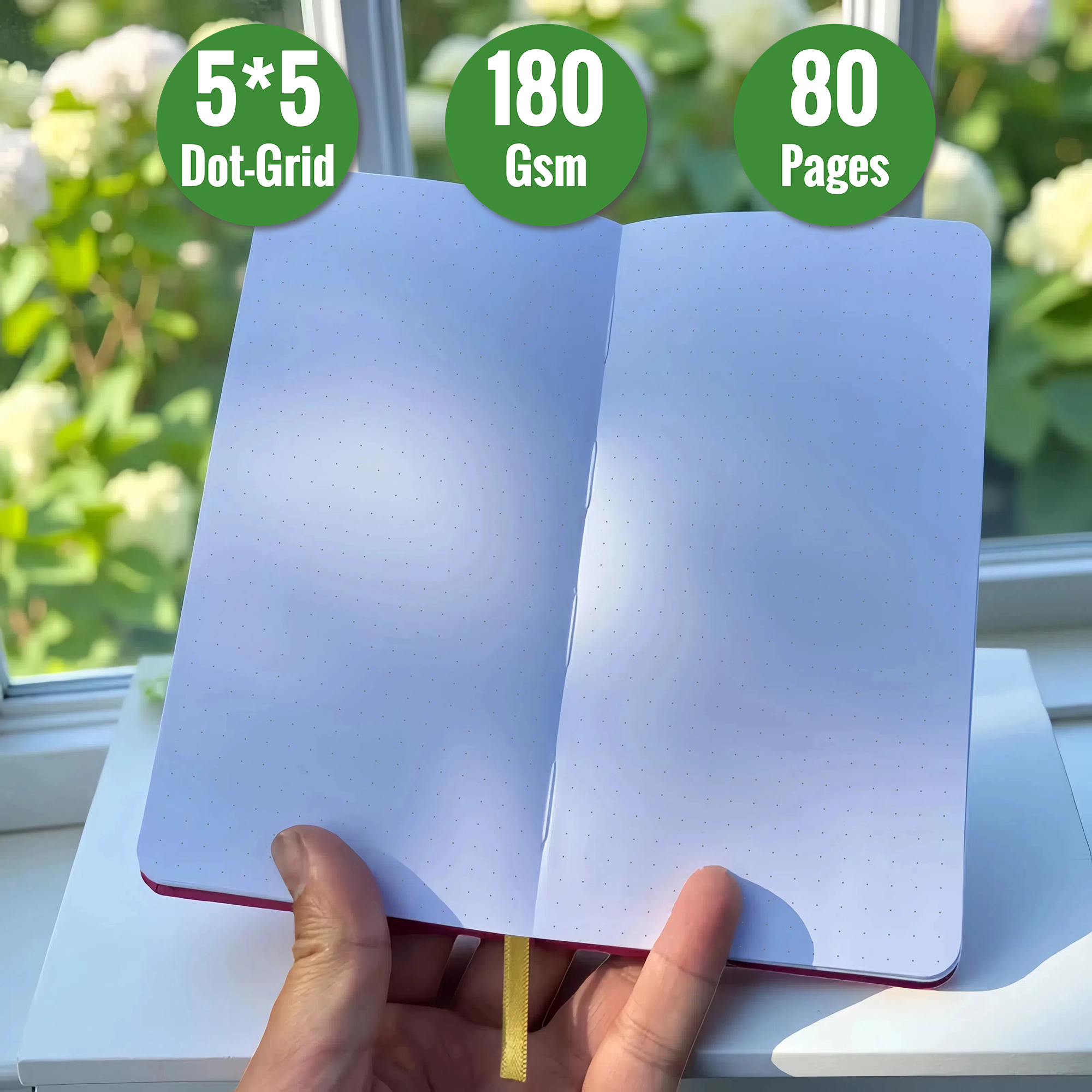 【Latest Style】 BUKE Boho Girl B6 Dotted Journal Pocket Size 3.6x6.8 ...