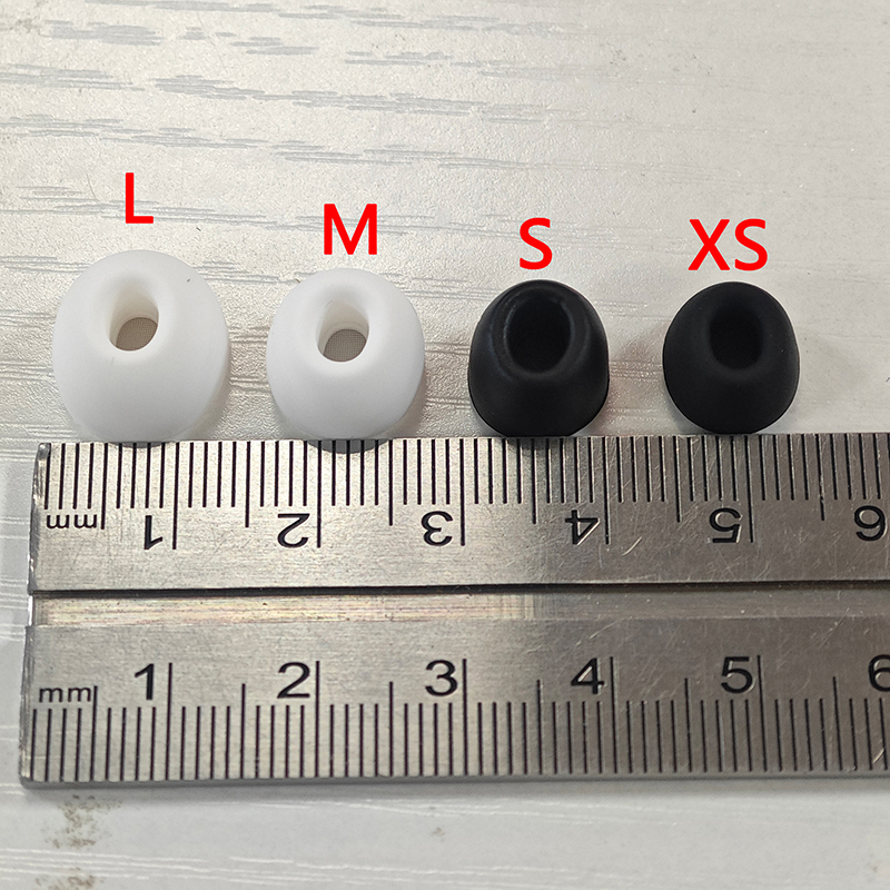 2 Pairs For Airpods Pro 1/2 Generation Ear Tips Liquid Silicone Ear ...