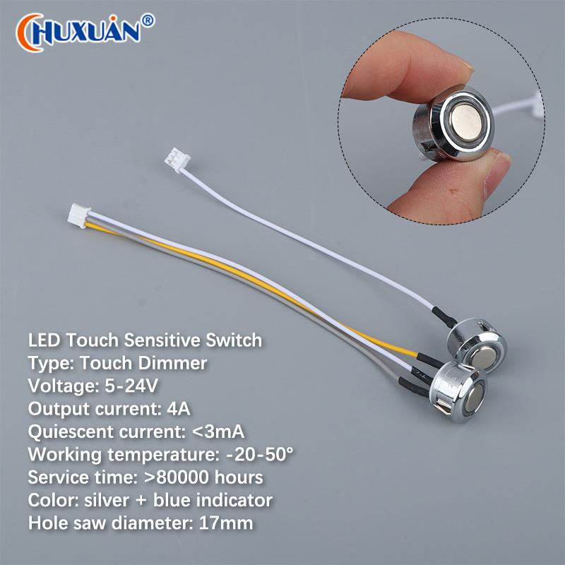 Touch Switch 5-24v 4a 12v Led Strip Switch Button On Off Dimmer Touch ...