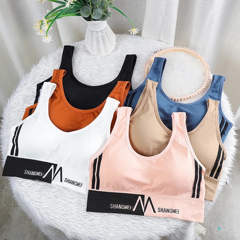 HH Girls Bra Kids Cotton Comfort Bras Baby Girl Solid Colors Top Child ...