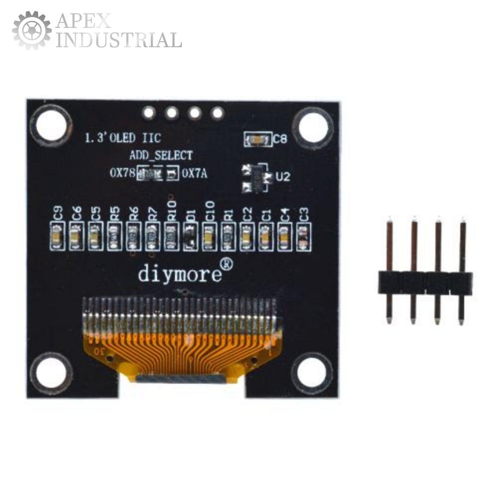 1.3" OLED Display Module White/Blue Color Drive Chip SH1106 128X64 1.3 ...