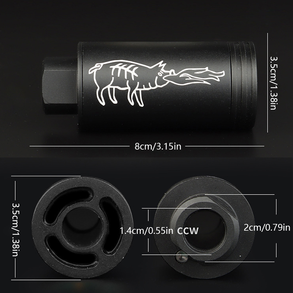 KSC Multicolored Metal Silencer Inductive Flash Firecap Luminaire 14mm ...