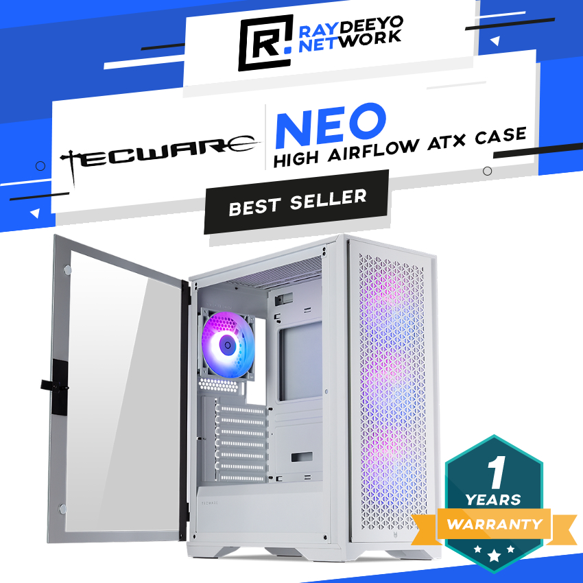 Tecware Neo TG ARGB ATX Case [Optimized for High Airflow] | Lazada