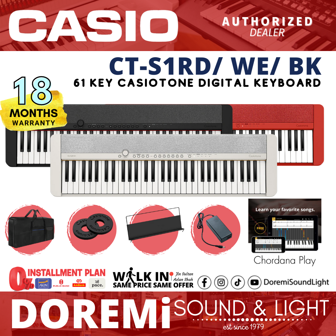 Casio Casiotone CT-S1 61 Key Digital Keyboard (CTS1) | Lazada