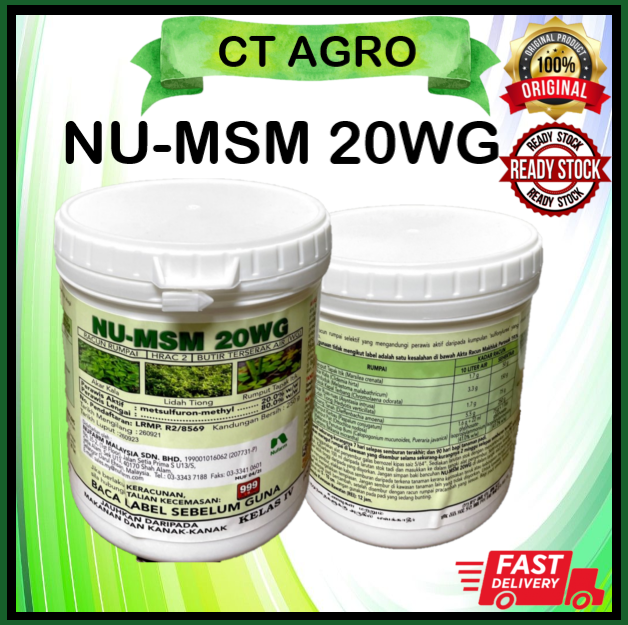 NU-MSM 20WG 250g Racun Rumpai Ready Stock Herbicide Metsulfuron 20% ...