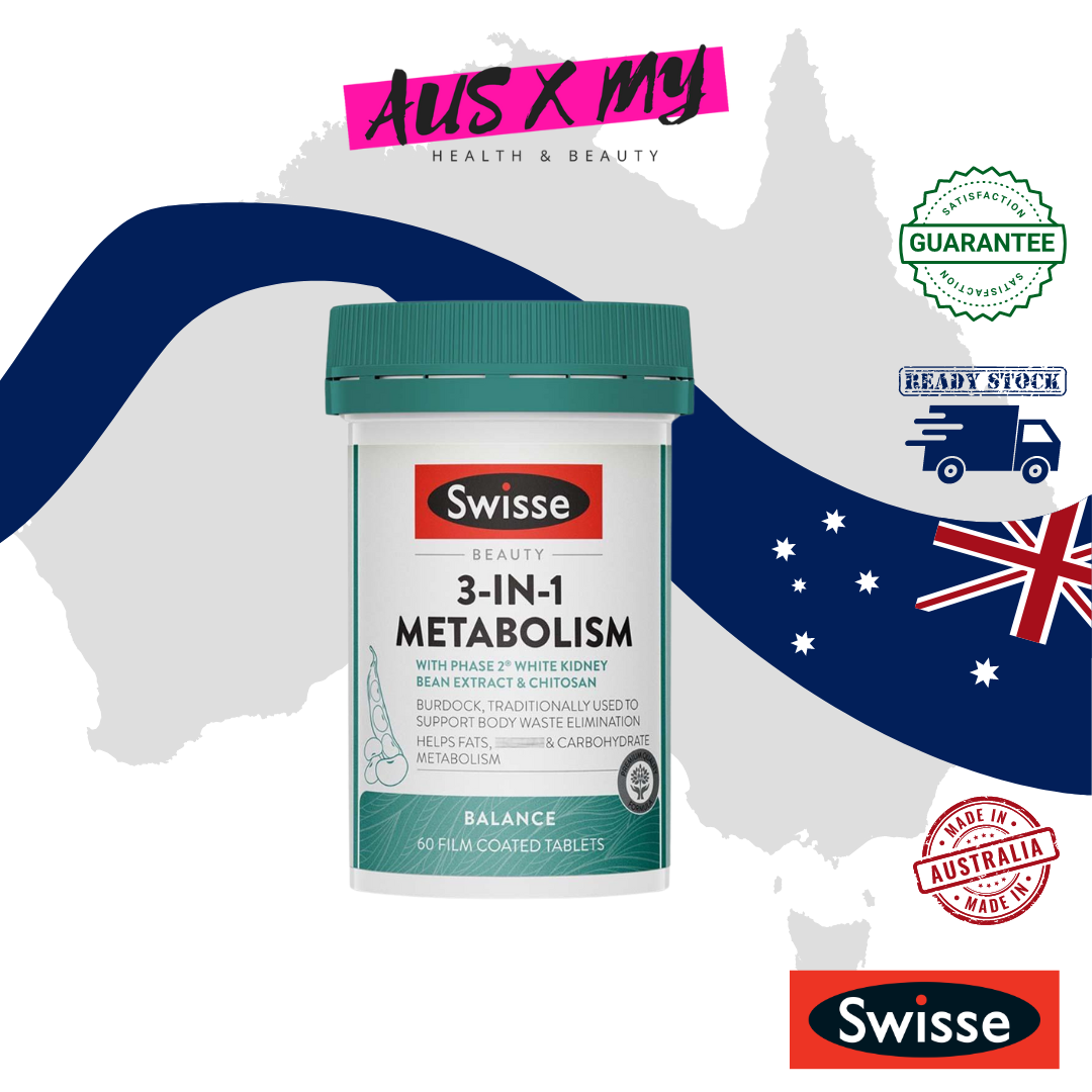 AUS X MY SWISSE 3 in 1 Metabolism (60 Tablets) | Lazada