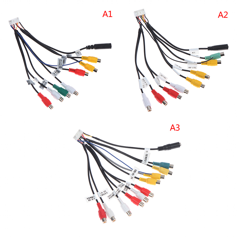 Android radio Car Accessories RCA Output Wire Aux-in microphone Adapter ...