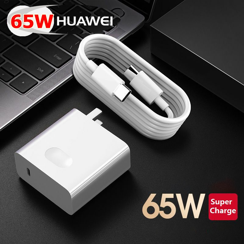แท้100% HUAWEI 65W Charger CP1 PD Standard USB C to C Super Charge P40 ...