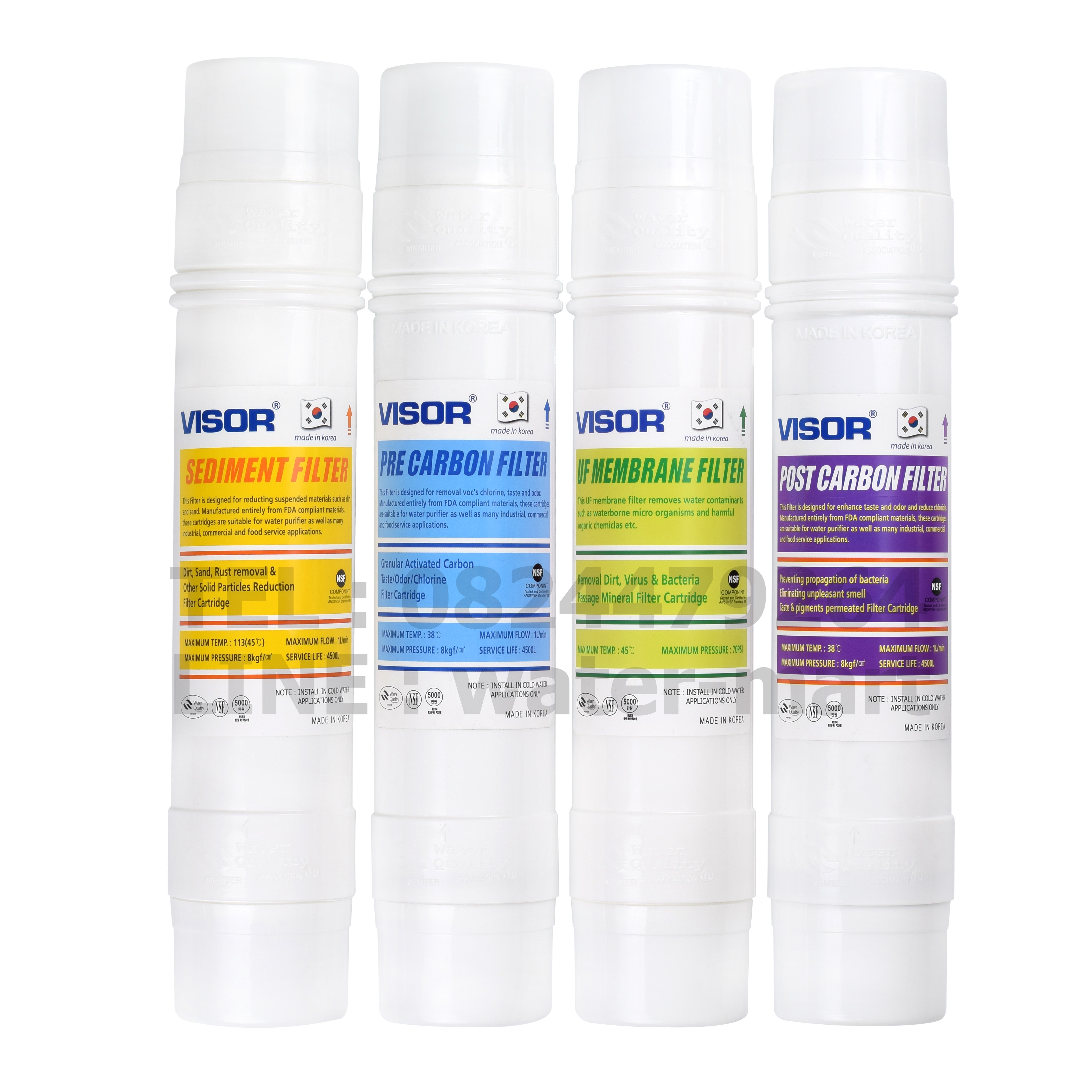 VISOR HYUNDAI ชุดไส้กรอง Inline Water Filter Set F UF MEMBRANE ...