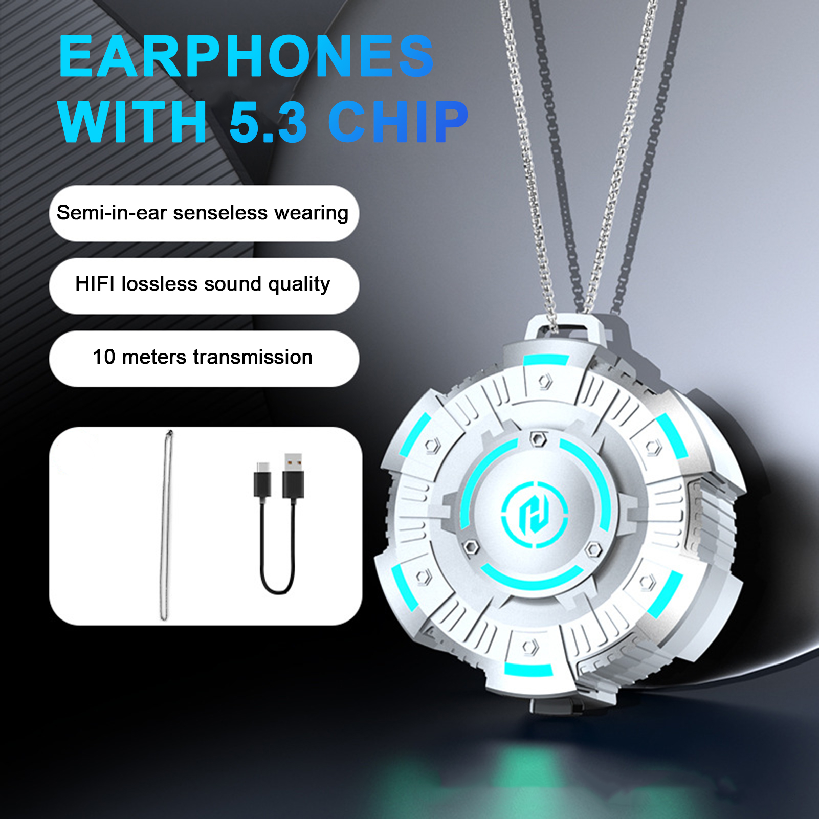 Earphones with 5.3 Chip Low Power Consumption Earphones High-quality ...