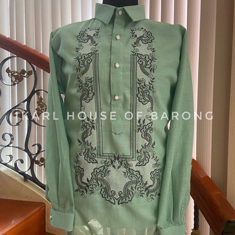 【Manila Ship】 JAPAN JUSI Polo Barong Long Sleeves for Men | Lazada PH