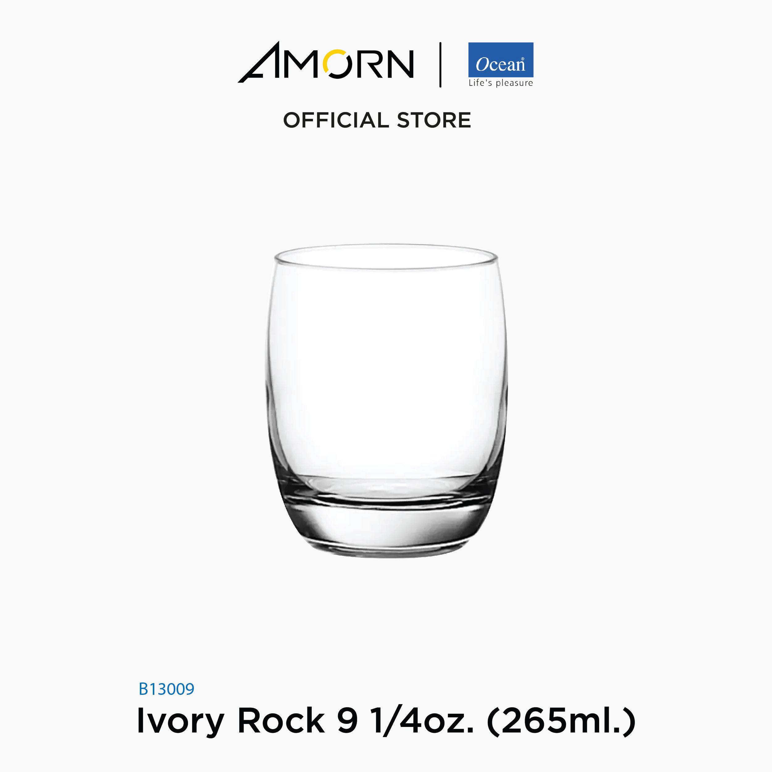 AMORN - (Ocean) B13009 Ivory Rock - แก้วไอวอรี่ ร็อค แก้วดริ๊งเเวร์ ...